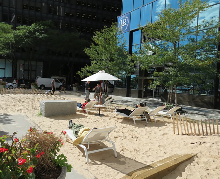 Water Street – Pop Up Beach - JPLA Joanna Pertz Landscape Architecture